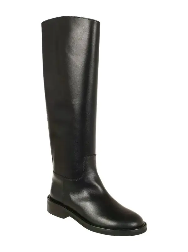 VIA ROMA 15 Leather Knee-high Boots - Black