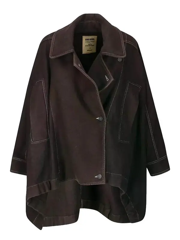 UMA WANG Kew Oversized Jacket - Brown