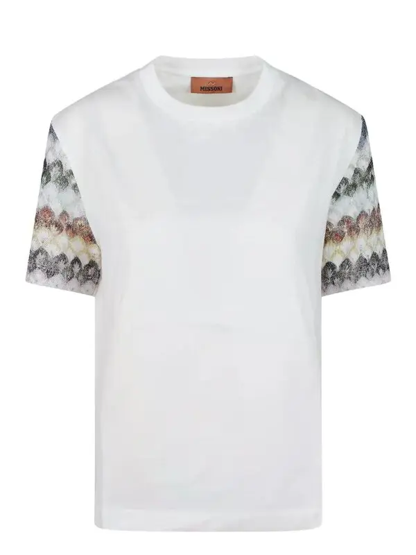 Missoni Zigzag-sleeve T-shirt - White