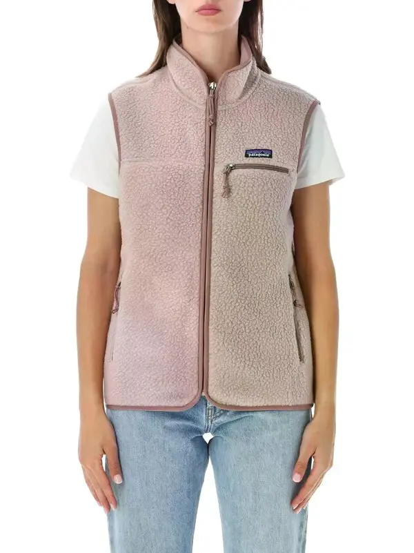 Patagonia Retro Pile Sleeveless Vest - Pink