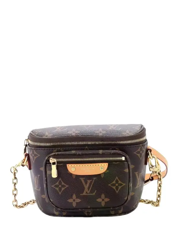 LOUIS VUITTON Monogram Canvas Mini Bum Bag - Brown