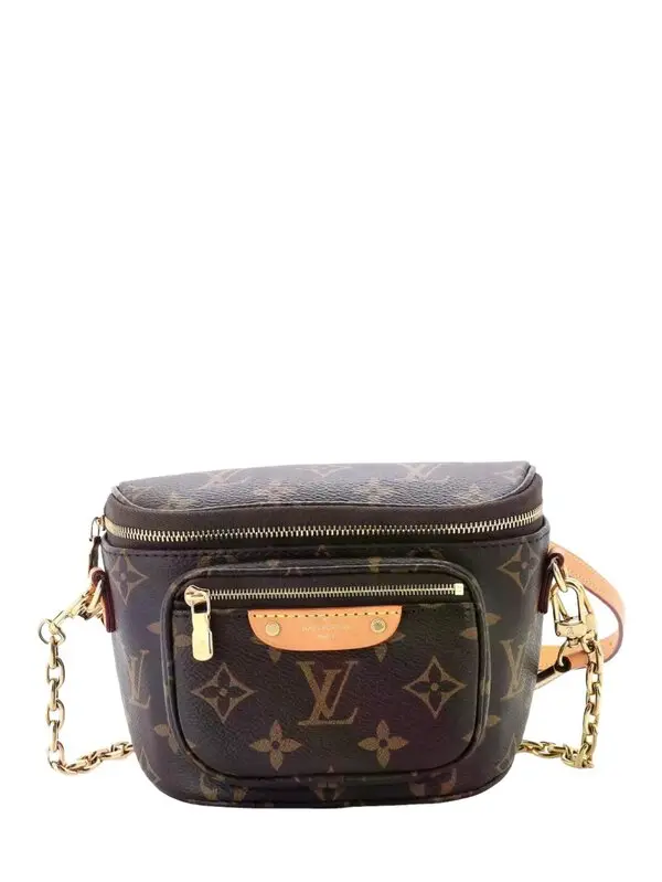 LOUIS VUITTON Monogram Canvas Mini Bum Bag - Brown