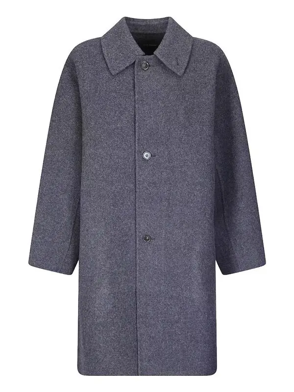 Sofie D'hoore Wool Single-breasted Coat - Grey