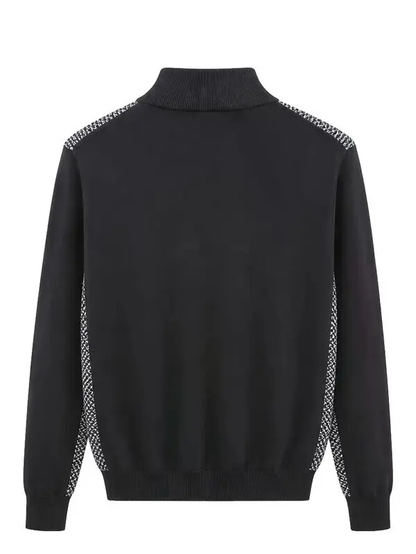 TOMBOLINI Herringbone-pattern Zip-up Cardigan - Blue