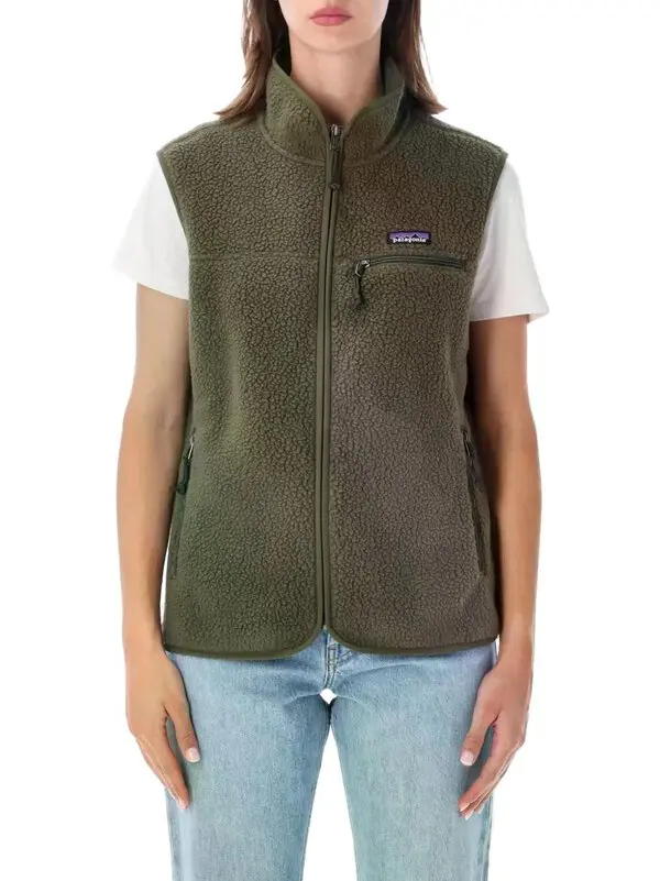 Patagonia Retro Pile Sleeveless Vest - Green