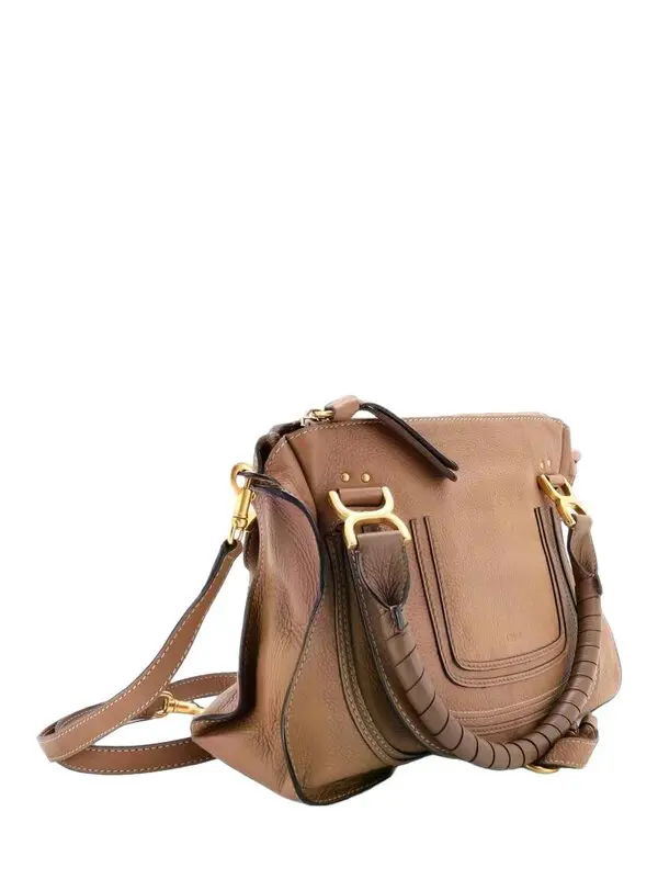 Chloé Marcie Leather Medium Satchel - Brown
