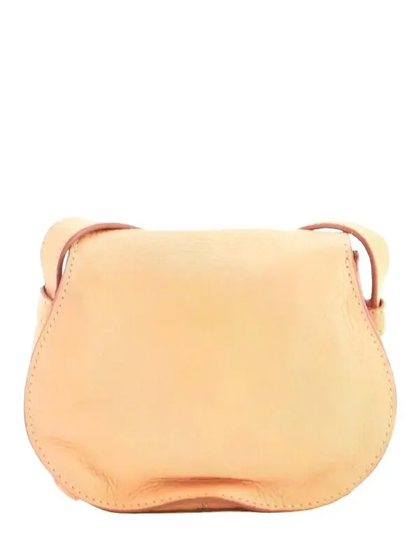 Chloé Marcie Leather Small Crossbody Bag - Pink