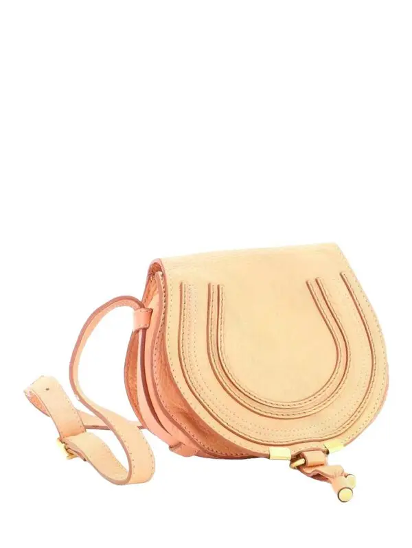 Chloé Marcie Leather Small Crossbody Bag - Pink