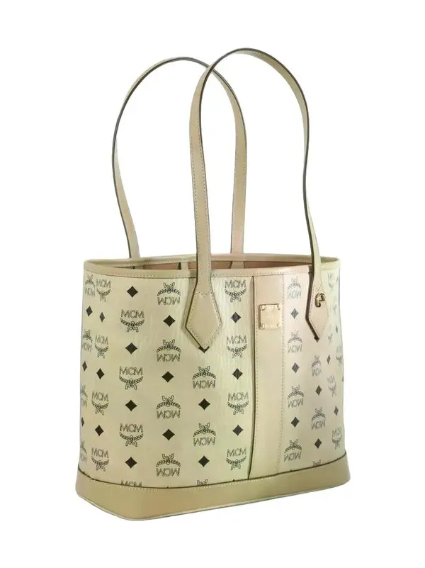 Mcm Liz Monogram-print Tote Bag - Neutrals