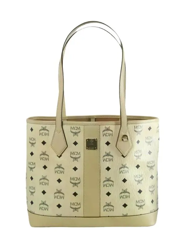 Mcm Liz Monogram-print Tote Bag - Neutrals