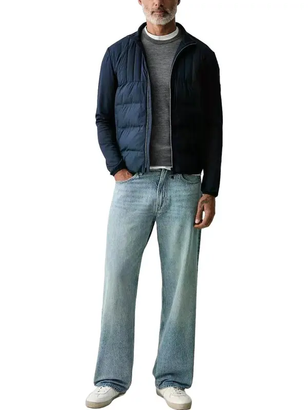 HACKETT LONDON Padded Zip-up Jacket - Blue