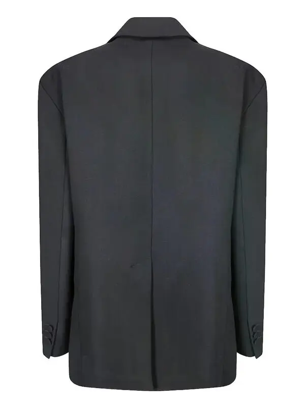 P.a.r.o.s.h Satin-lapel Blazer - Black