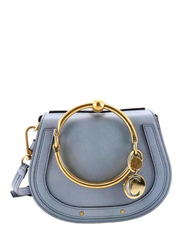 Chloé Nile Leather Small Crossbody Bag - Blue