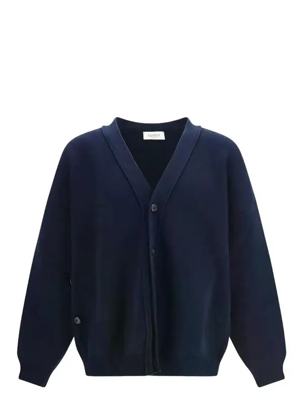 LANEUS Wool Cardigan - Blue