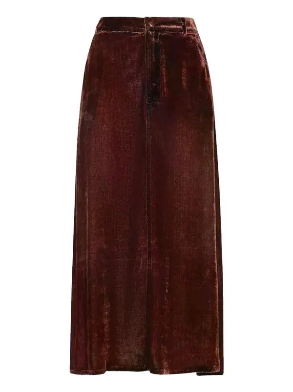 PIERRE-LOUIS MASCIA Straight Maxi Skirt - Red