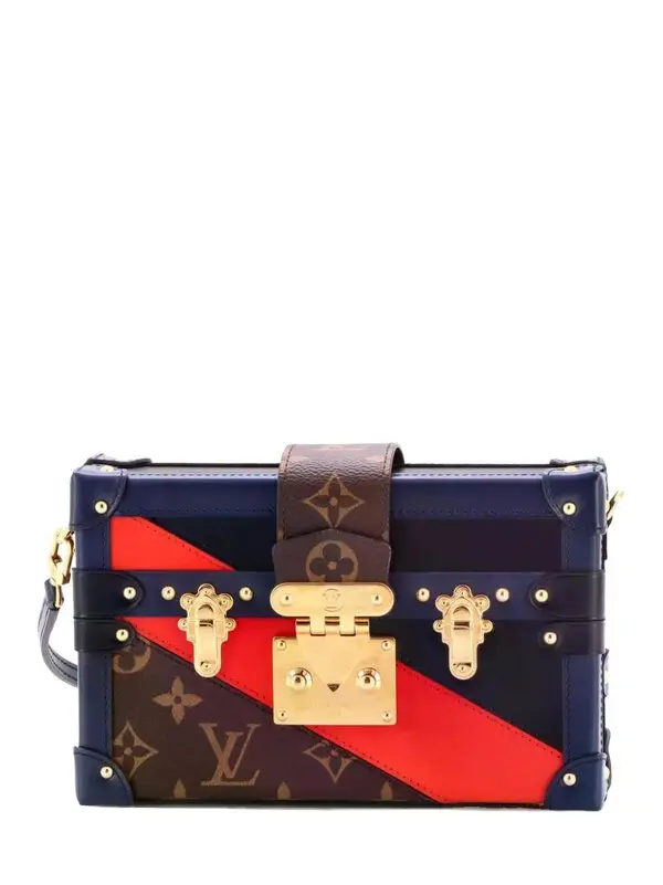 LOUIS VUITTON Petite Malle Handbag Limited Edition Monogram Canvas Clutch Bag - Black