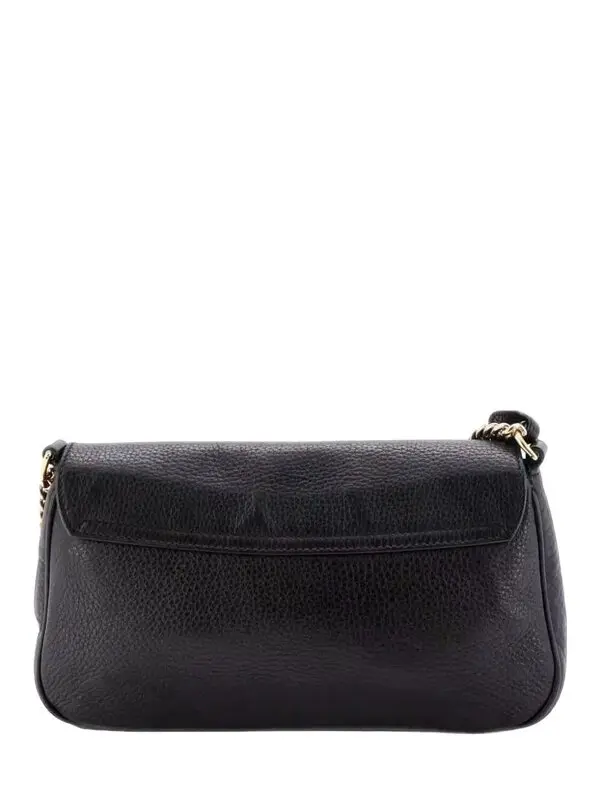 Gucci Soho Chain Leather Medium Cross Body Bag - Black