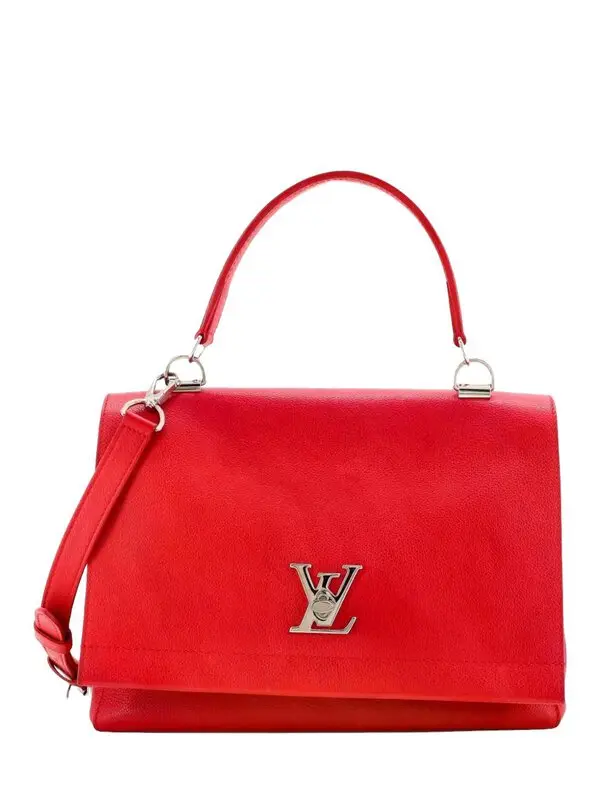 LOUIS VUITTON Lockme Ii Leather Satchel - Red