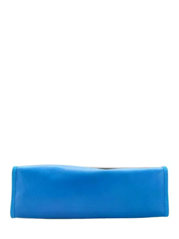 Hermès Herbag Zip Berline Vache Canvas And Leather 31 Shoulder Bag - Blue