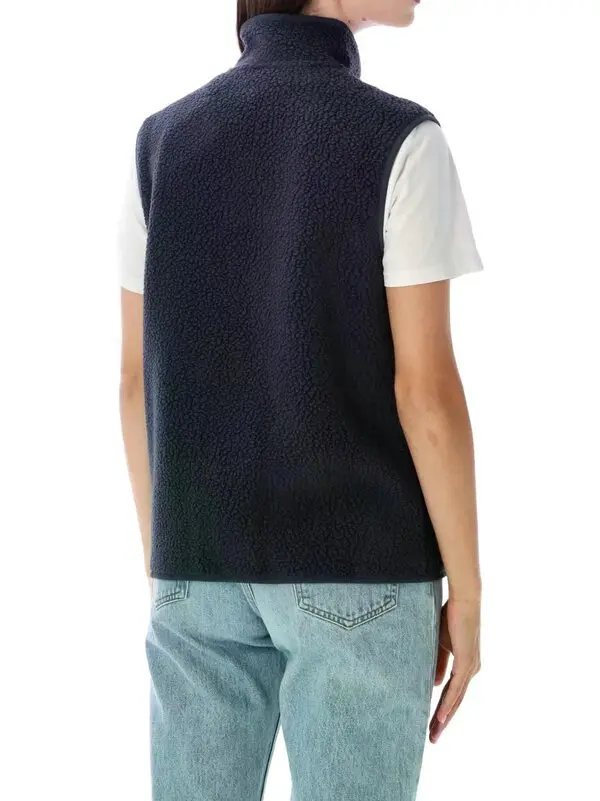 Patagonia Fleece-texture Zip-up Gilet - Blue