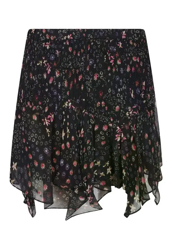 Isabel Marant Étoile Floral-pattern Mini Skirt - Black