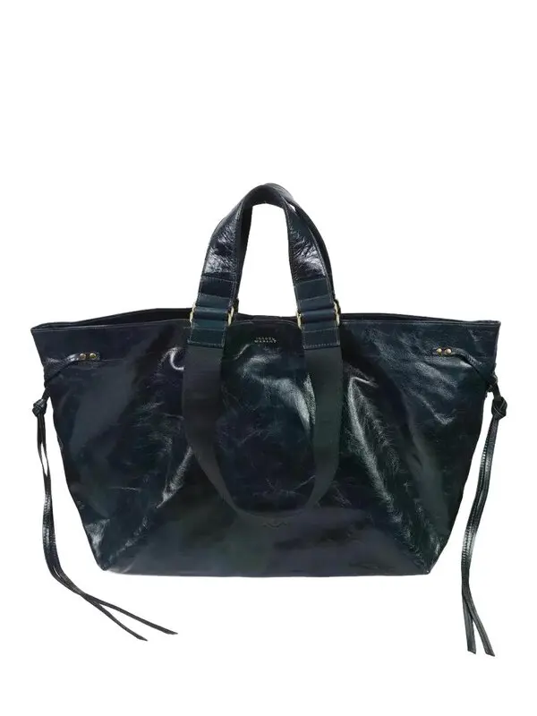 Isabel Marant Étoile Crinkled-leather Tote Bag - Blue