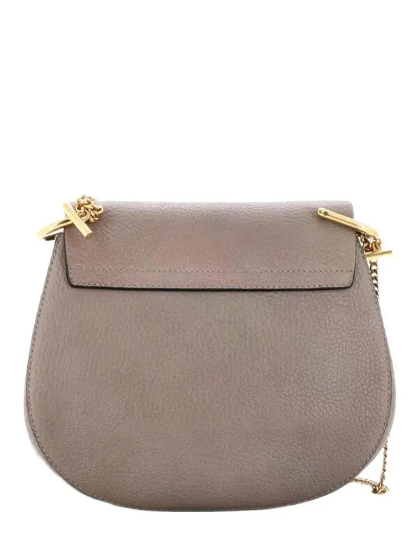 Chloé Drew Leather Medium Cross Body Bag - Grey