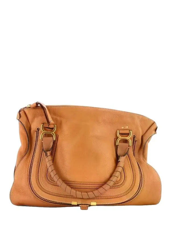 Chloé Marcie Leather Large Shoulder Bag - Brown