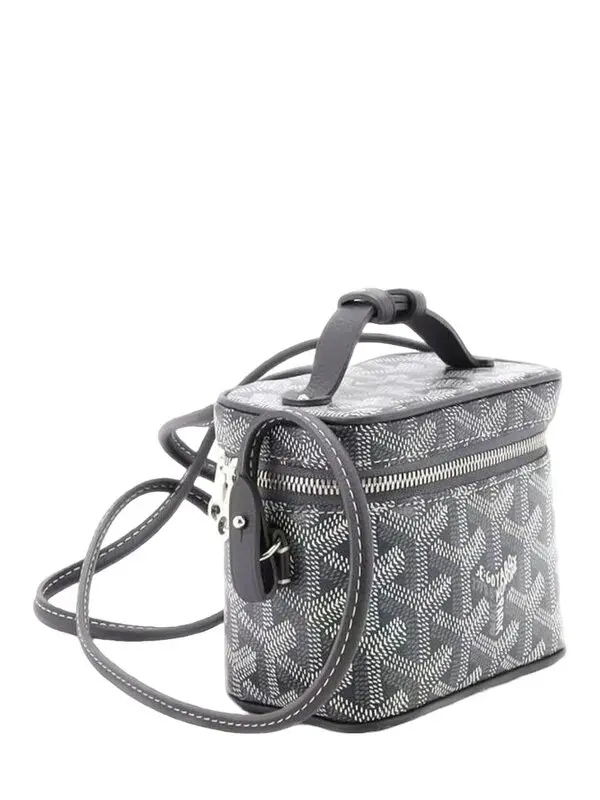 Goyard Coated Canvas Muse Vanity Case Nano Satchel - Grey