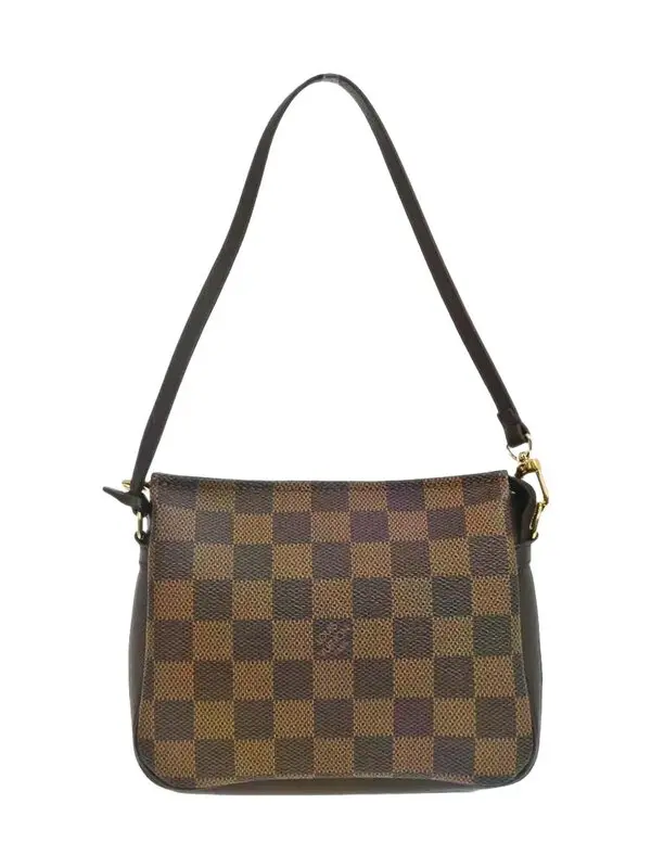 LOUIS VUITTON Damier Ebène Trousse Makeup Handbag - Brown