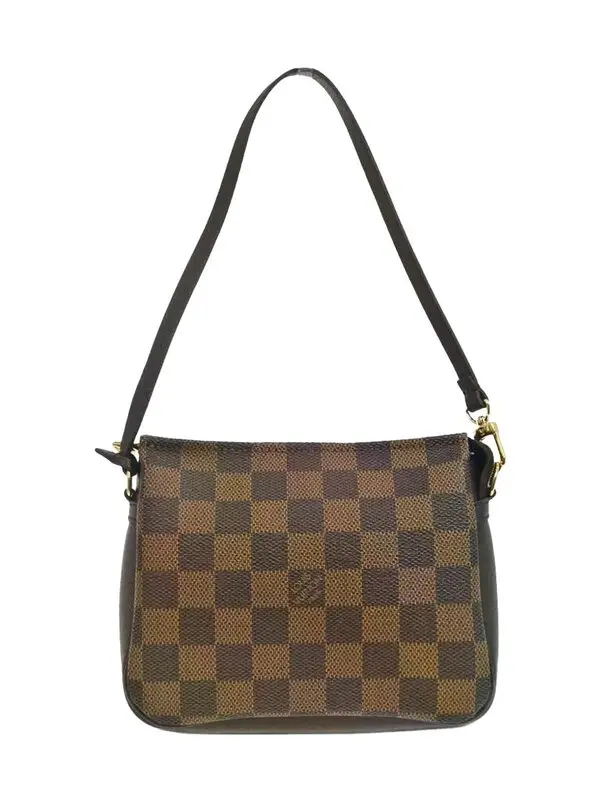 LOUIS VUITTON Damier Ebène Trousse Makeup Handbag - Brown