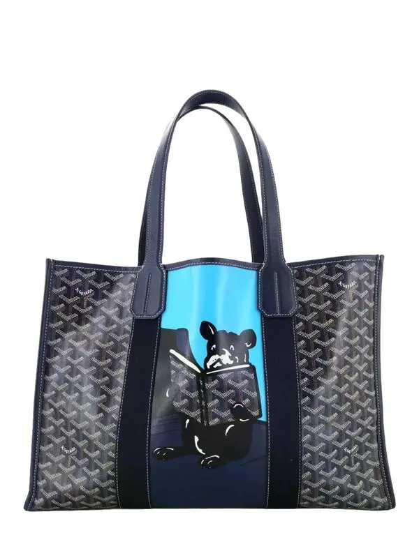 Goyard Villette Printed Coated Canvas Mm Tote Bag - Blue
