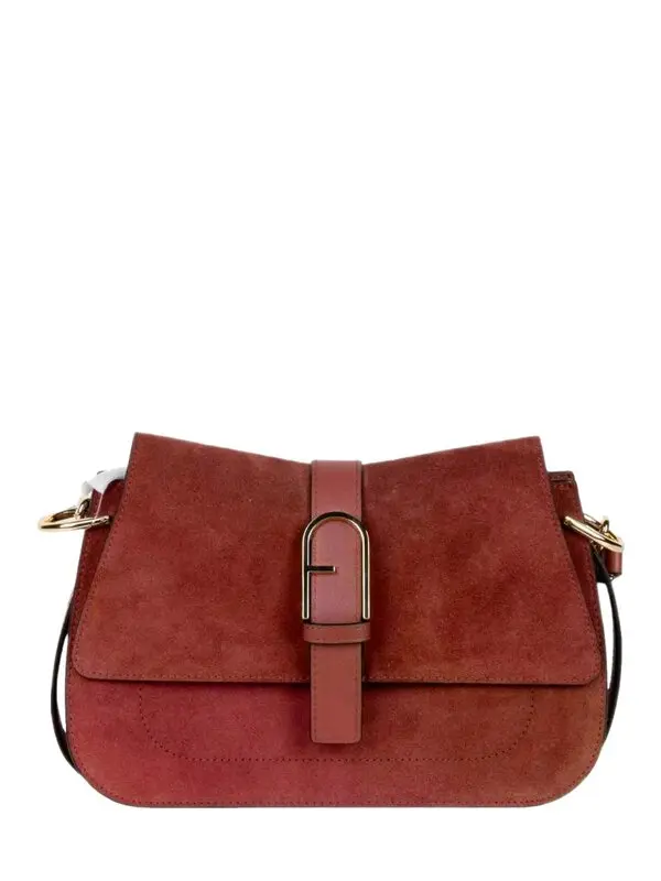 Furla Leather Shoulder Bag - Red