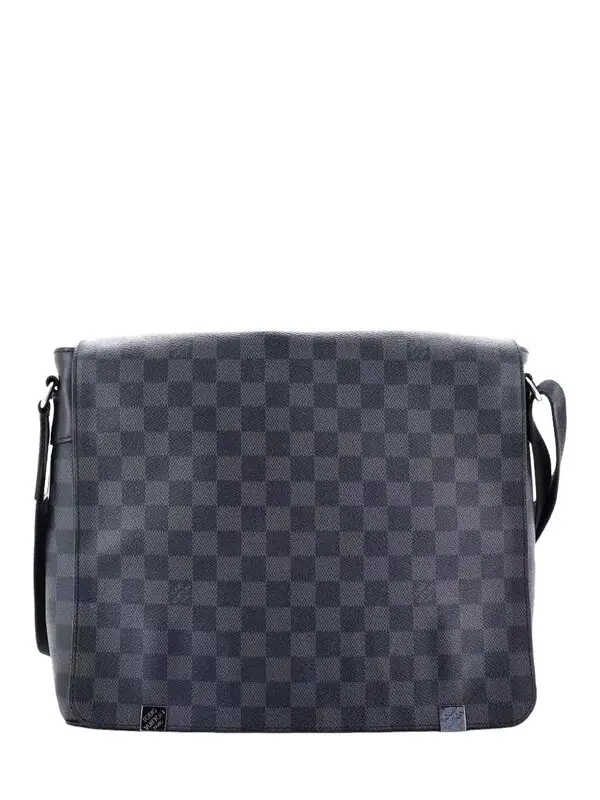LOUIS VUITTON District Nm Messenger Bag Damier Graphite Mm Crossbody Bag - Black