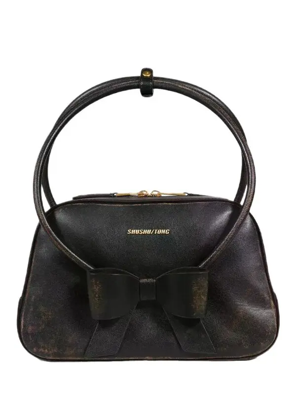 SHUSHU/TONG Bow-detail Distressed Tote Bag - Brown