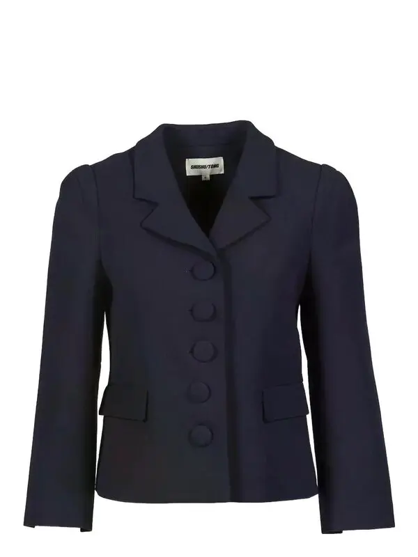 SHUSHU/TONG Single-breasted Notched-lapel Jacket - Blue