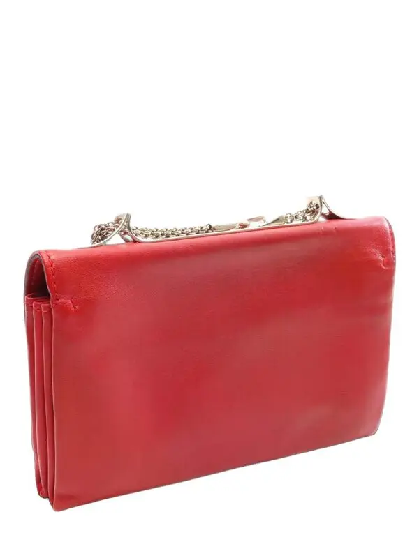 Valentino Garavani 2000s Rockstud Chain Cross Body Bag - Red