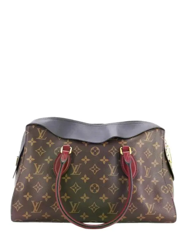 LOUIS VUITTON Monogram Canvas And Leather Tuileries Handbag - Blue
