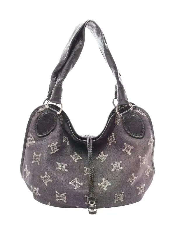 Celine Macadam Denim Bittersweet Hobo Bag - Blue