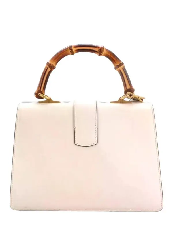 Gucci Dionysus Bamboo Top Handle Bag Colorblock Leather Medium Satchel - Neutrals