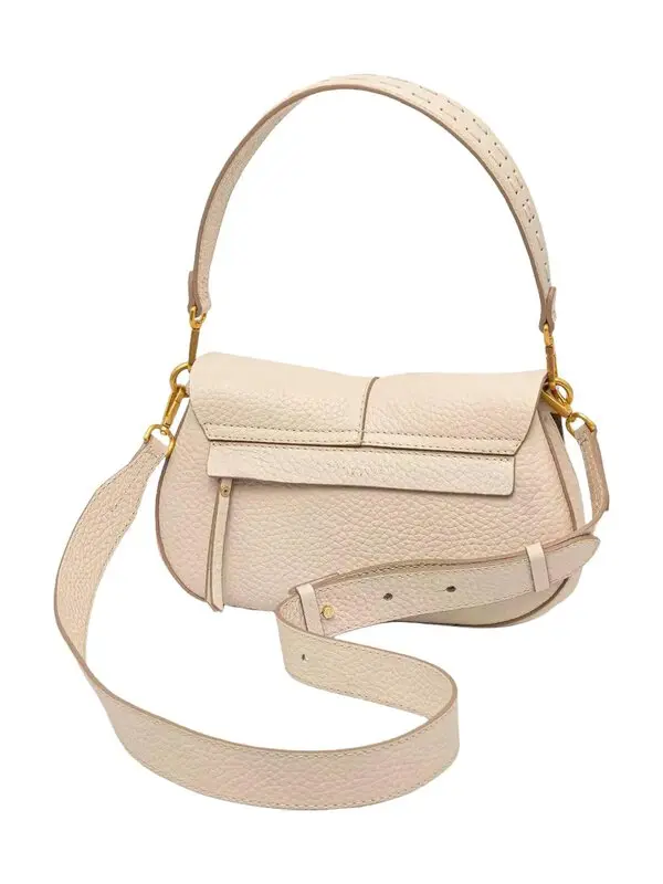 GIANNI CHIARINI Grained-leather Shoulder Bag - Neutrals