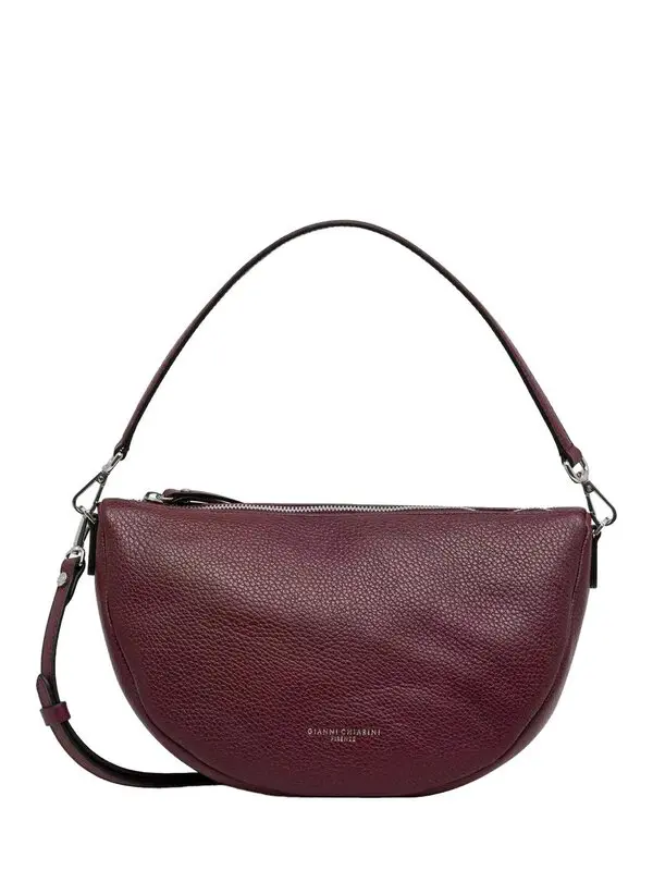 GIANNI CHIARINI Grained-leather Shoulder Bag - Red