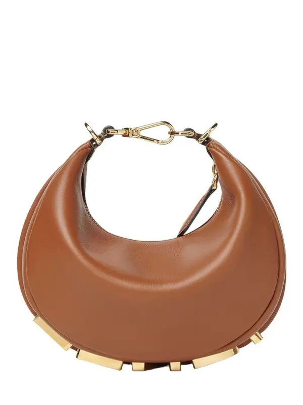 Fendi Leather Graphy Mini Hobo Bag - Multicolor
