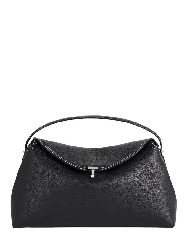 TOTEME T-lock Bag In Embossed Leather - Black