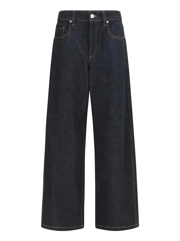 Brunello Cucinelli Straight-leg Denim Jeans - Blue