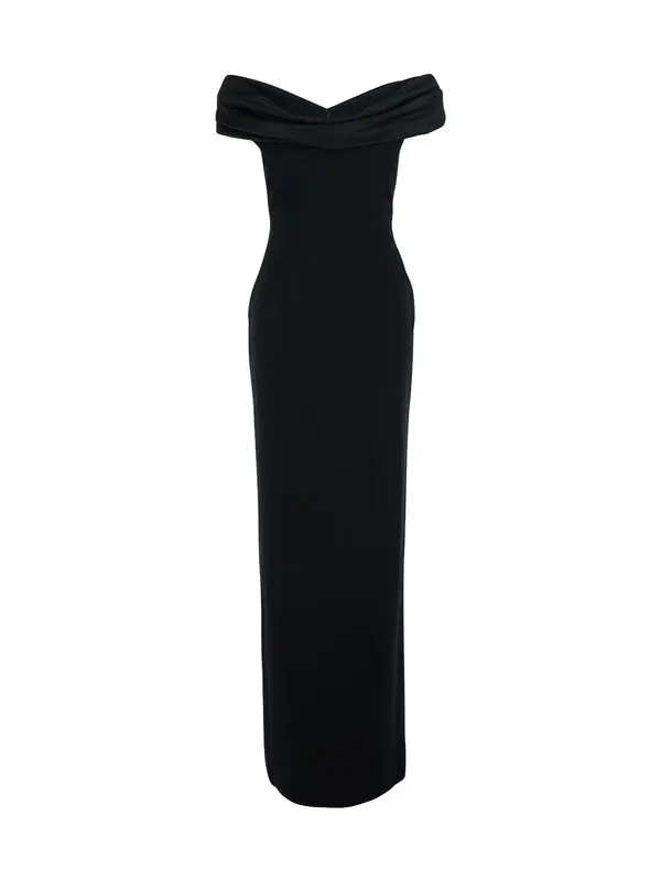 Solace London Adele Long Dress - Black