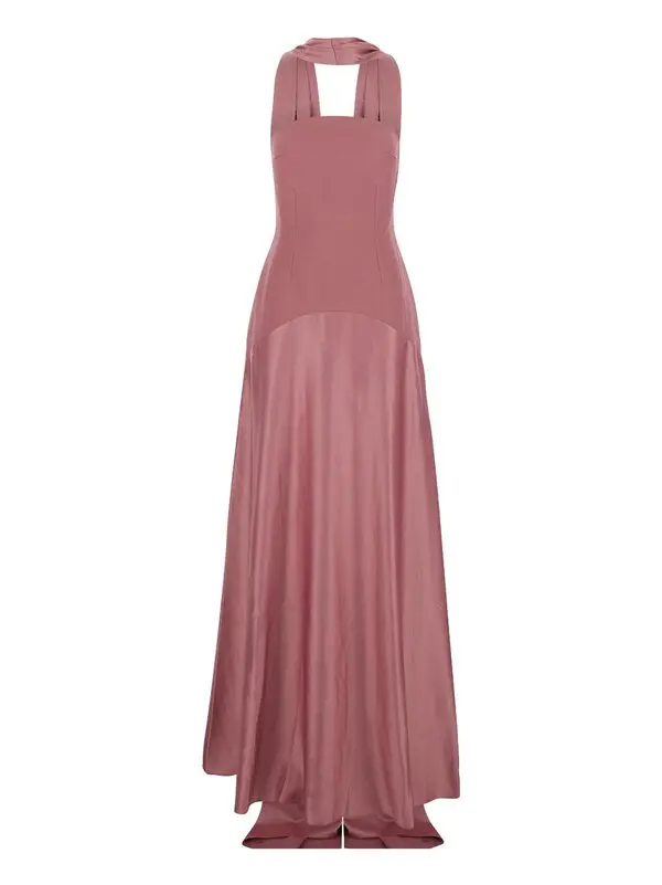 Solace London Mae Long Dress - Multicolor