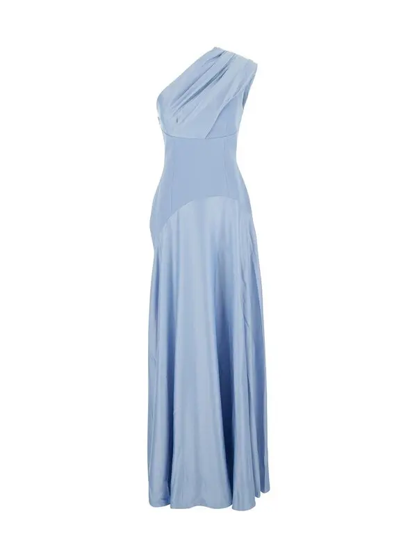 Solace London Gabriela One-shoulder Long Dress - Multicolor