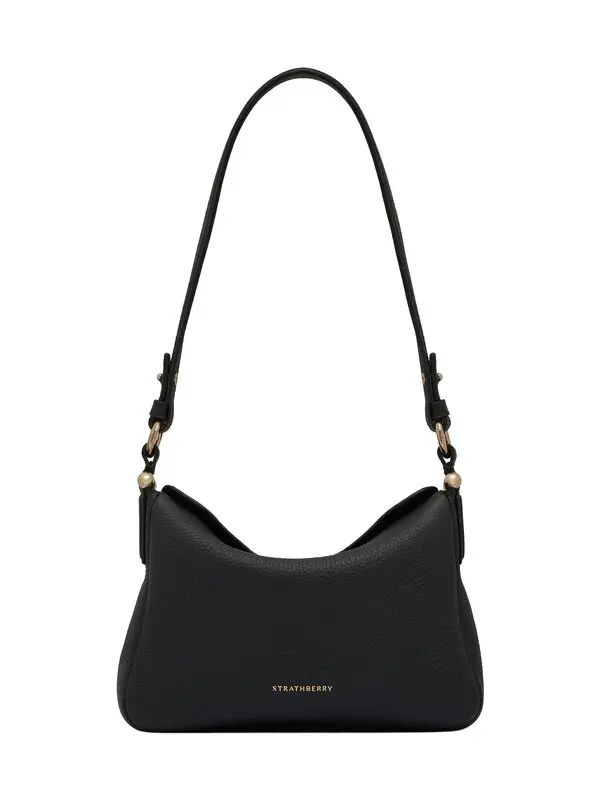 Strathberry Sway Leather Shoulder Bag - Black