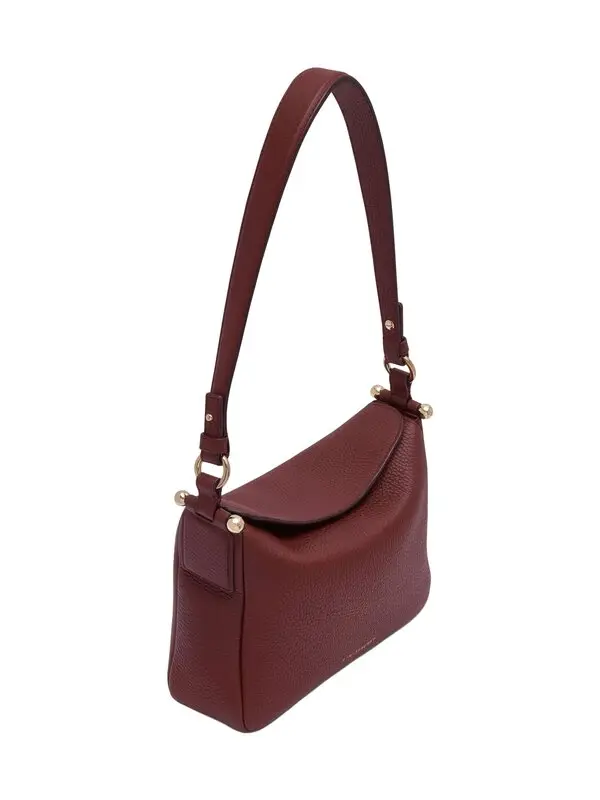 Strathberry Sway Leather Shoulder Bag - Red